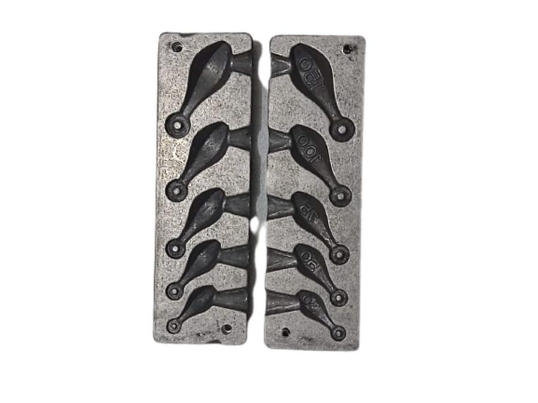DIY Pro Pear Lead 30g-50g-75g-100g-150g 5 Cavities Combo Snapper ...