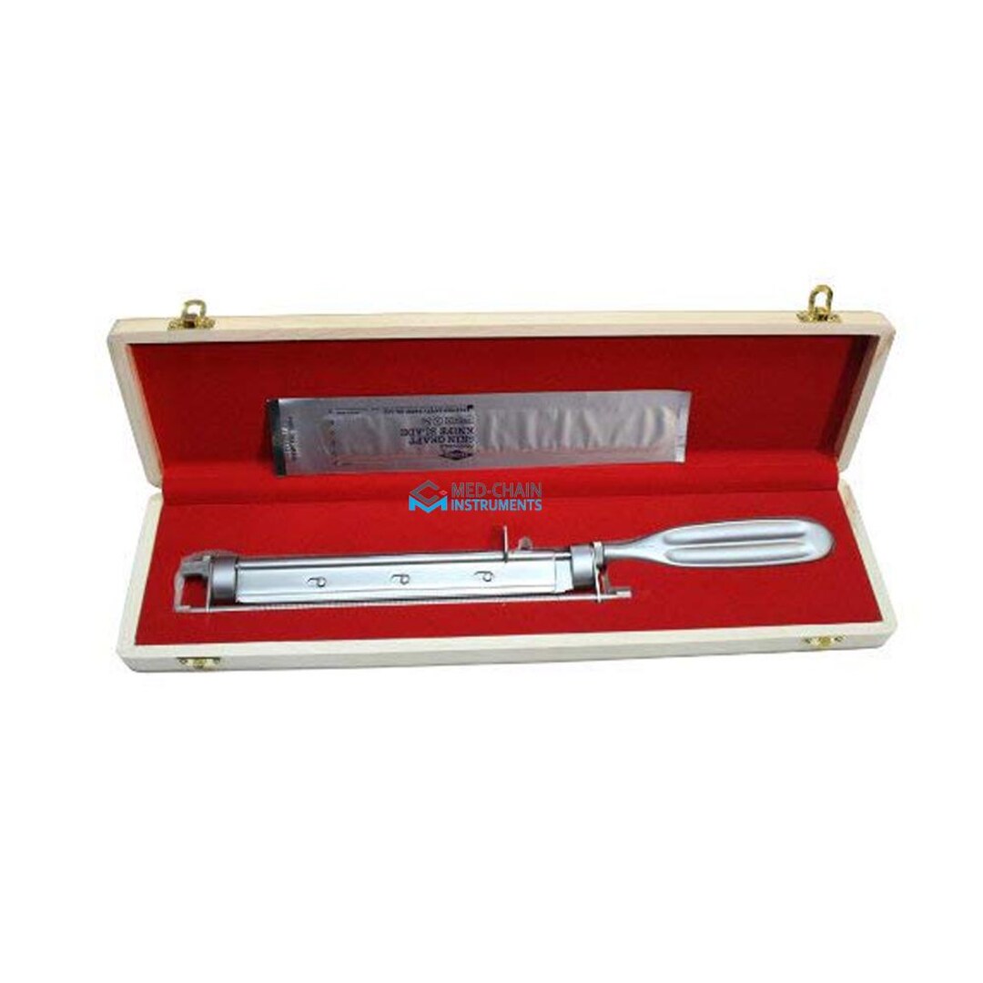 Humby Dermatome Skin Graft Knife Handle With 2 Blades and Box - Plastic ...
