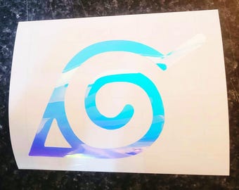 Naruto Hidden Leaf Village Decal | Water Proof Permanent Adhesive Vinyl ...
