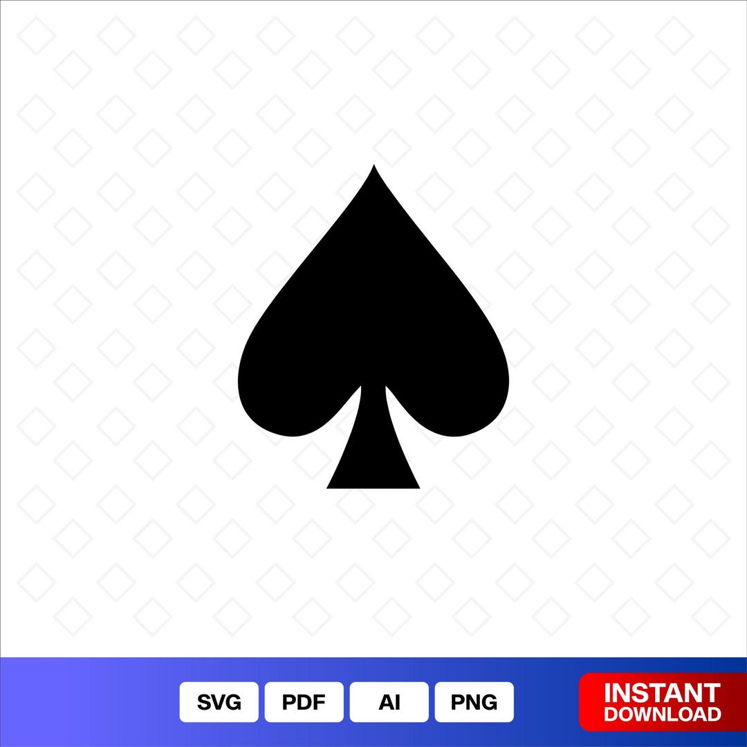 Pik Symbol SVG, Pik Symbol, Pik As Symbol, niedlich, Spielkarten ...