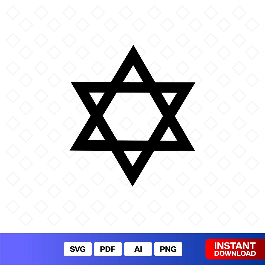 Star of David SVG, Hanukkah SVG, Jewish Star SVG Png, Dxf, Hanukkah ...