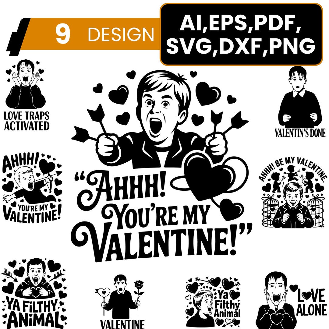 Love Alone Kevin SVG Bundle | Valentine Ya Filthy Animal | Cricut ...