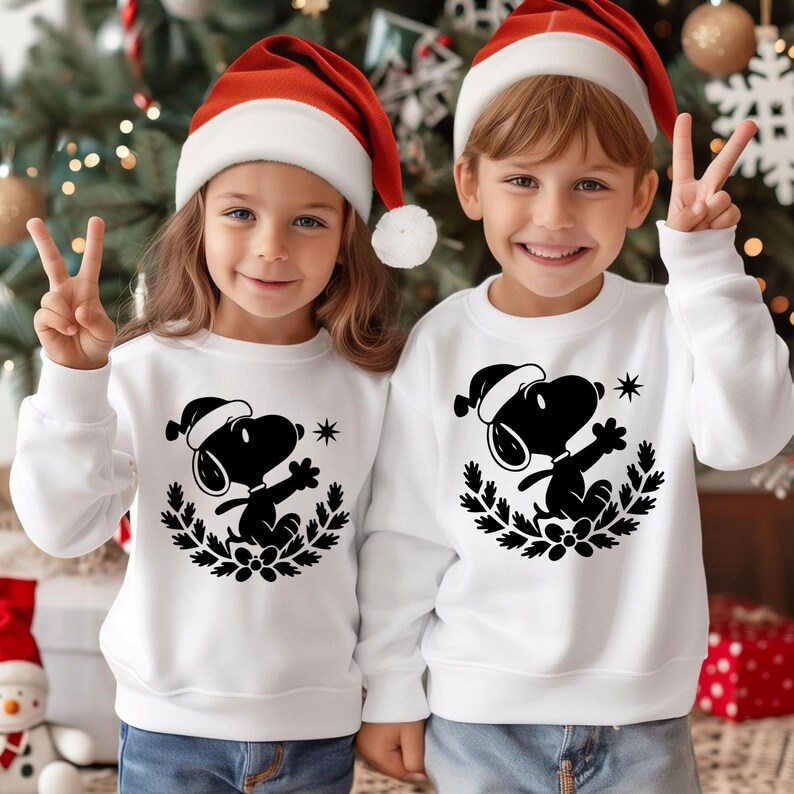 Digital Printable Christmas Snoopy Vector Clipart Bundle - Peanuts ...