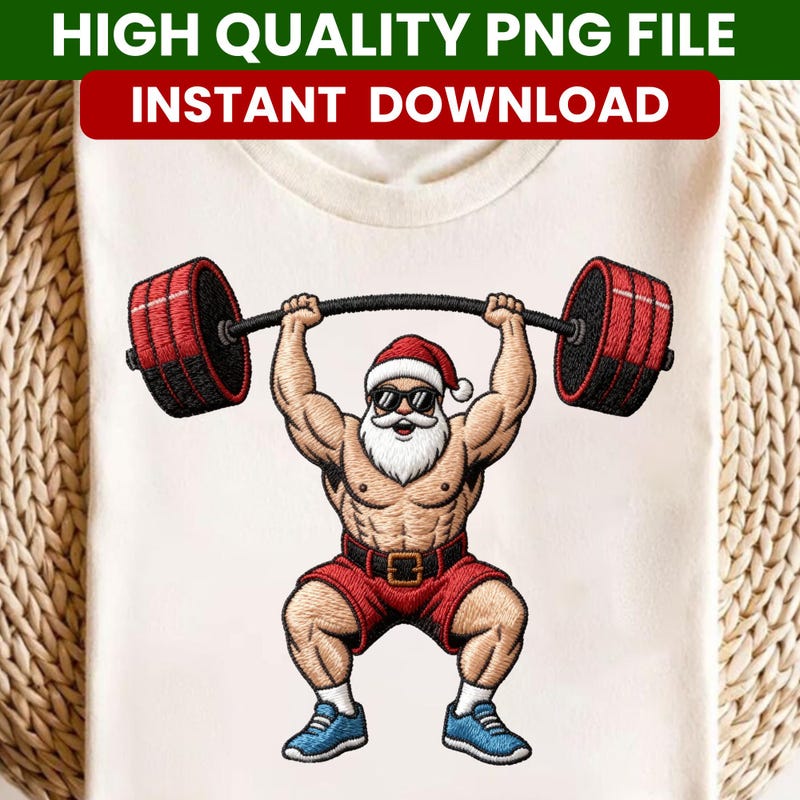 Christmas Buff Santa - Etsy