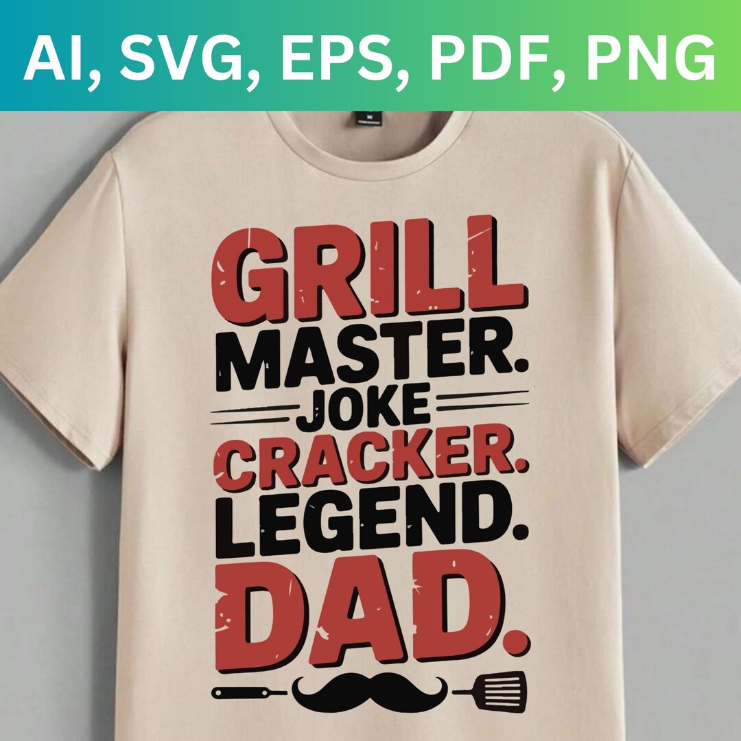 Grill Master Dad SVG, BBQ Legend, Funny Gift (digital Download) - Etsy