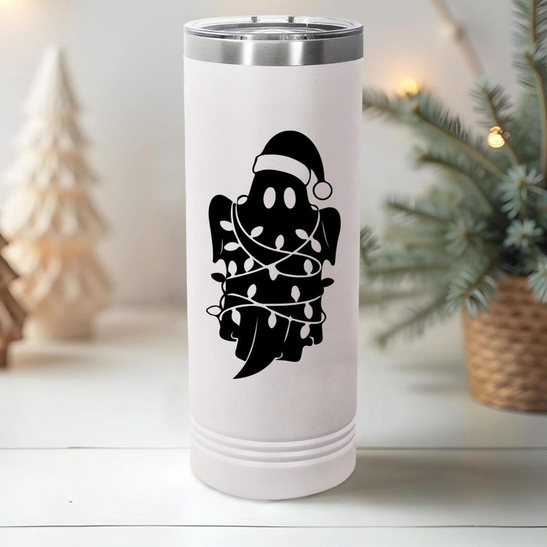 Christmas Ghost SVG Bundle | Cute Ghost Clipart PNG | Kawaii Spooky ...