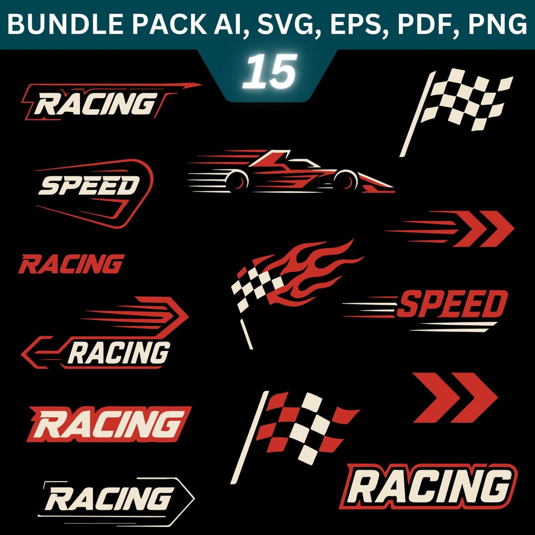Logos Racing, Speed F1 Formula 1 One Vector All Logos - High-quality ...