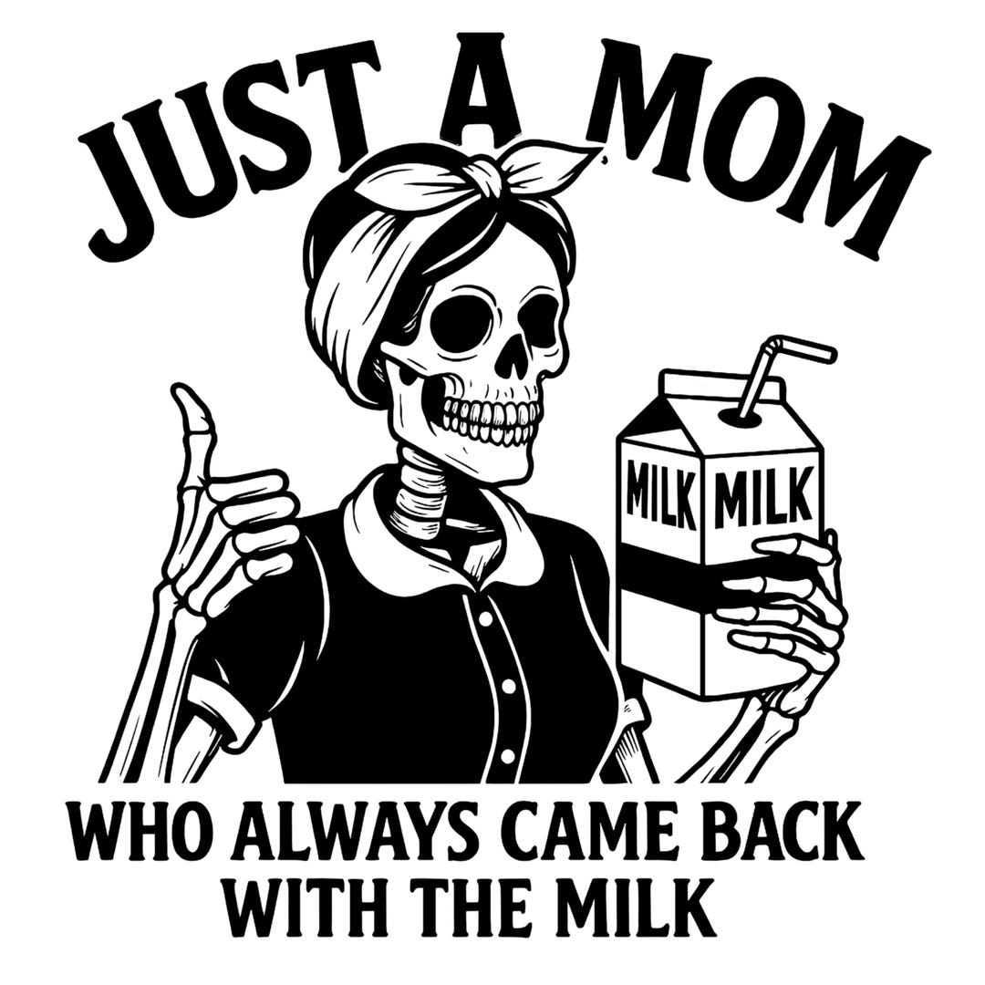 Funny Skeleton Mom Shirt Design: Sarcastic Motherhood Clipart (PNG, SVG ...