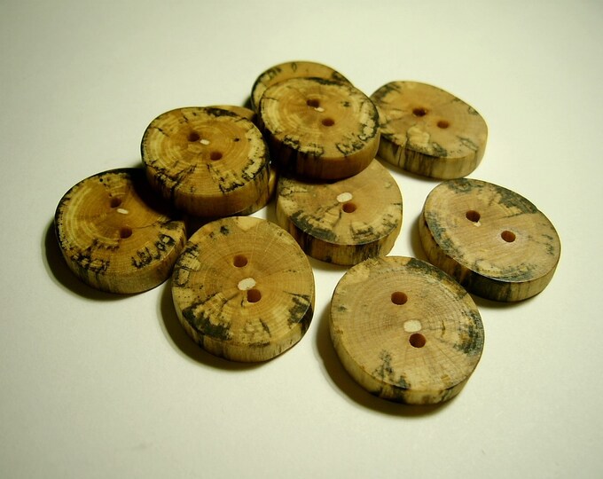 10 Spalted Acacia Tree Branch Buttons, 1 Inch X 7/8 of Inch - Etsy