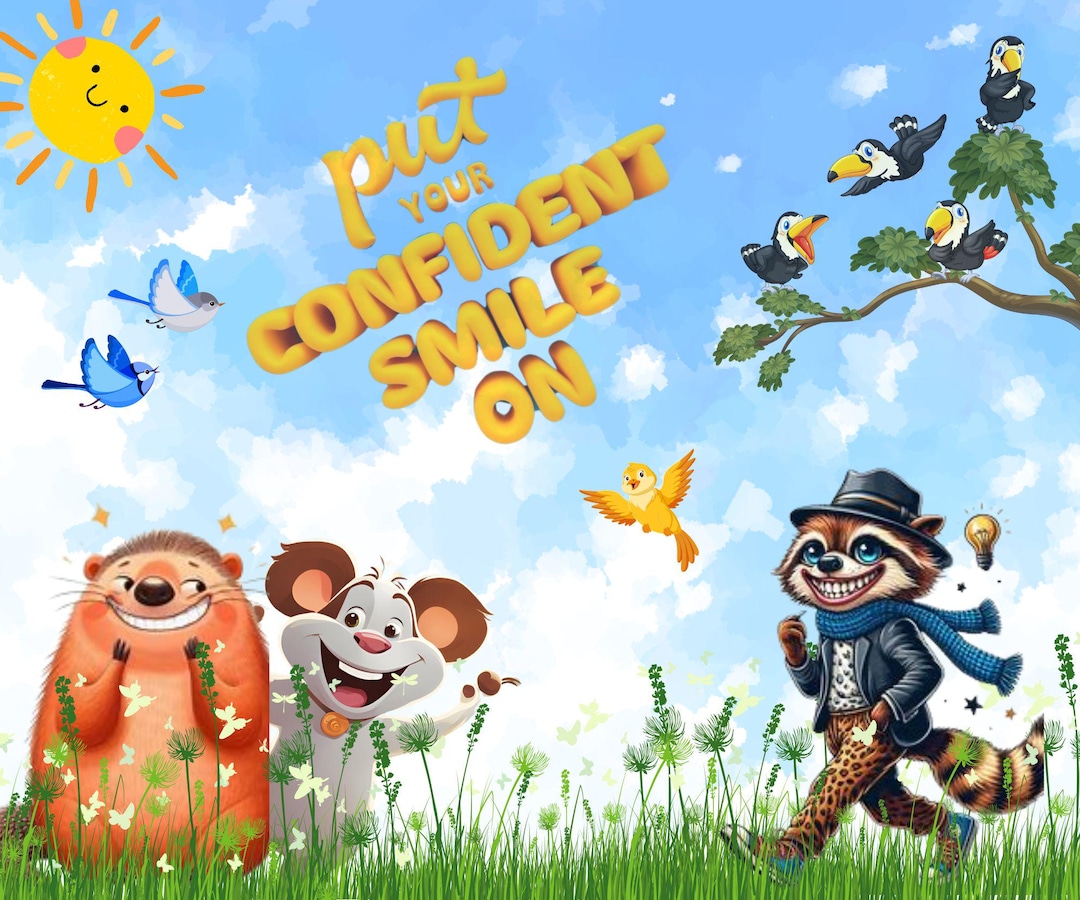 Wall Art, Build Confidence, Funny Animals, Put Your Confident Smile On ...