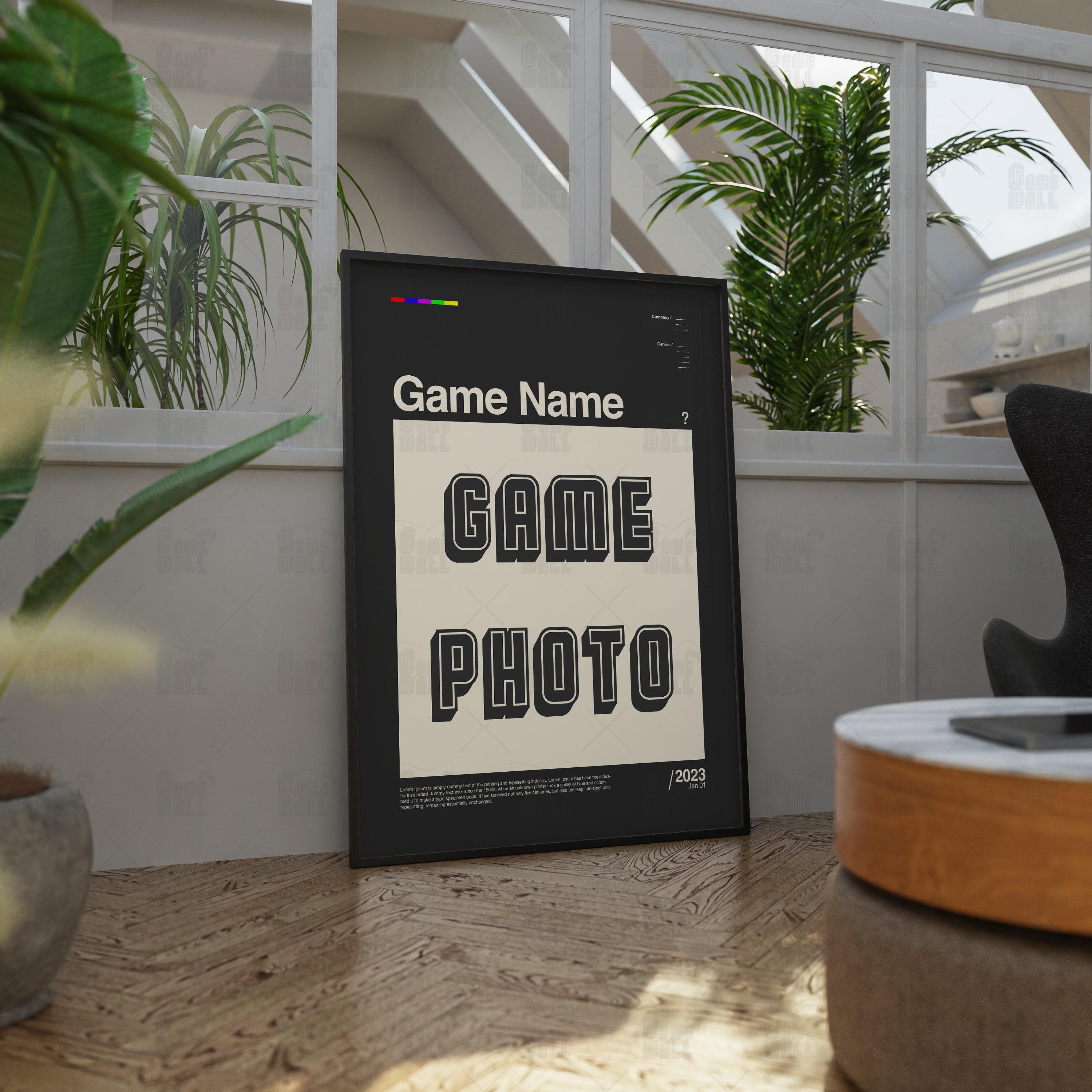 Custom Game Poster, Gaming Room Poster, Gaming Wall Poster, Gaming ...