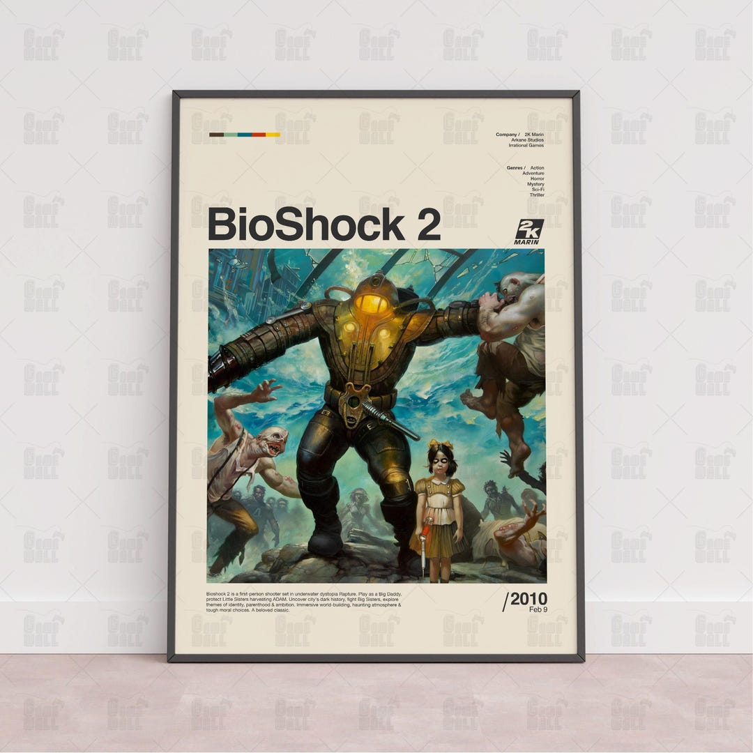 Bioshock 2 Poster, Gaming Room Poster, Gaming Wall Poster, Gaming Print ...