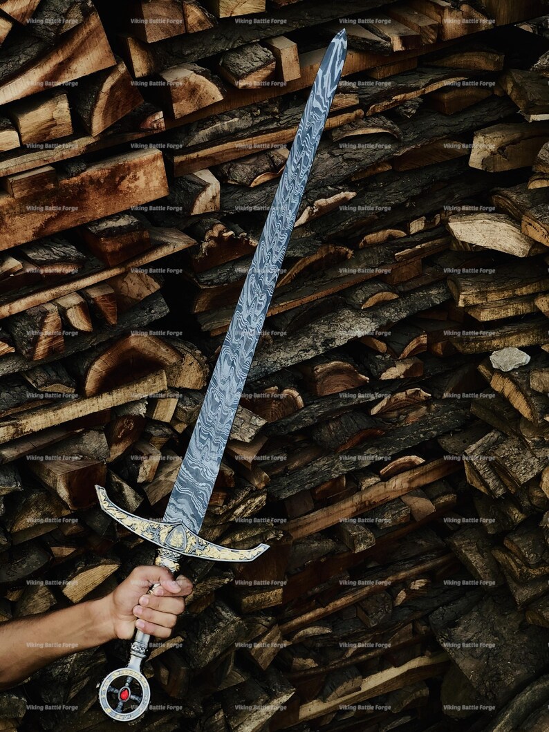Excalibur Sword Replica | King Arthur Sword | Handmade Damascus Steel ...