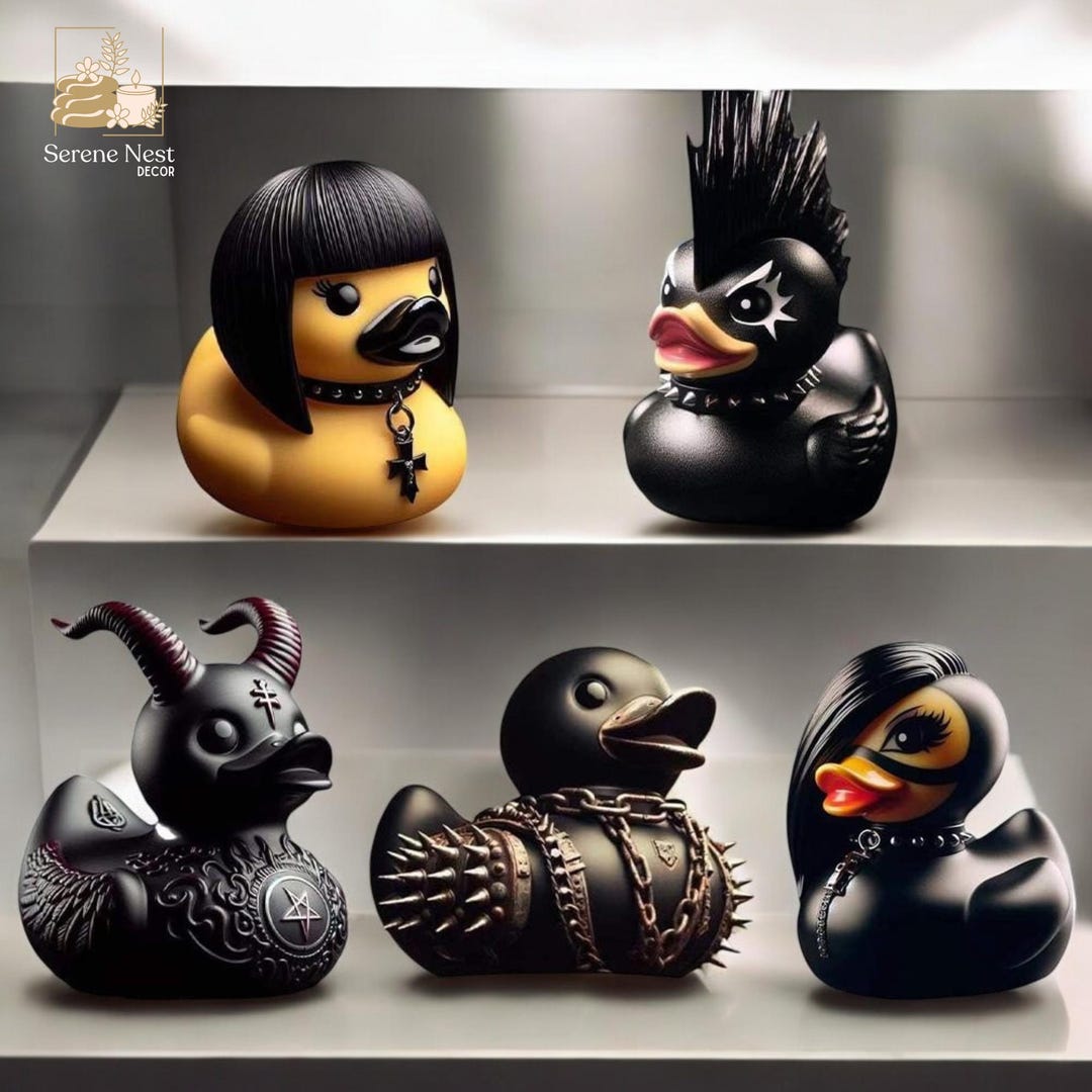 Gothic Duck Collection,duck Toy,yellow Duck,rubber Duck,rubber Duck Pop ...