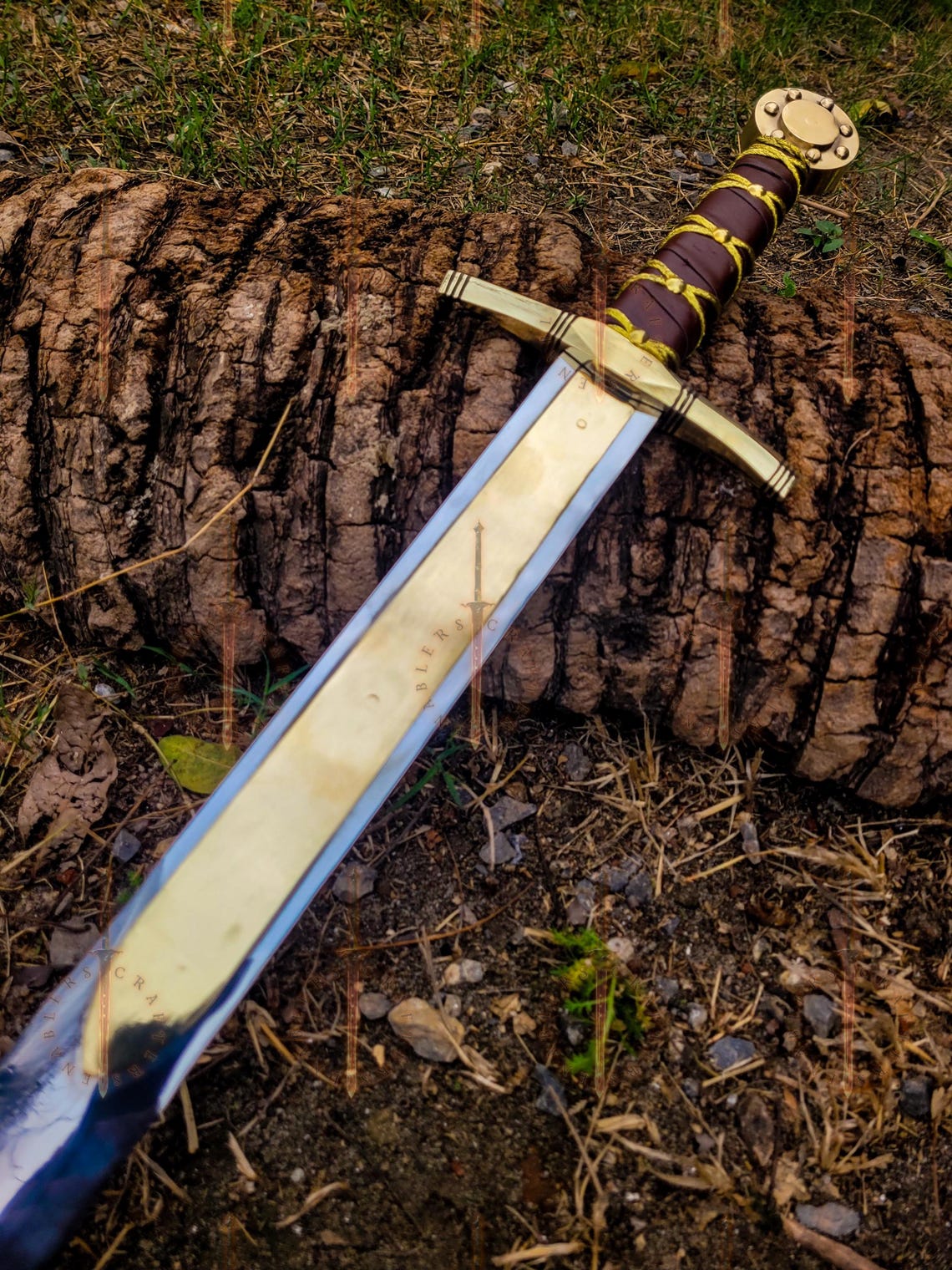 Handmade Excalibur, Merlin, King Arthur Sword Wheel of Time Sword ...