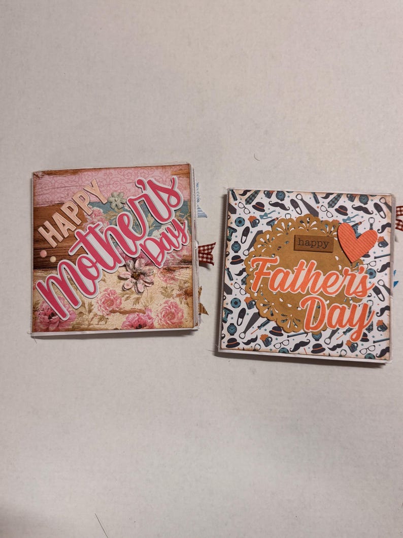 Mothers & Fathers Day Scrapbooks: 6x6 Paper Bag Photo Albums - Set of 2 ...