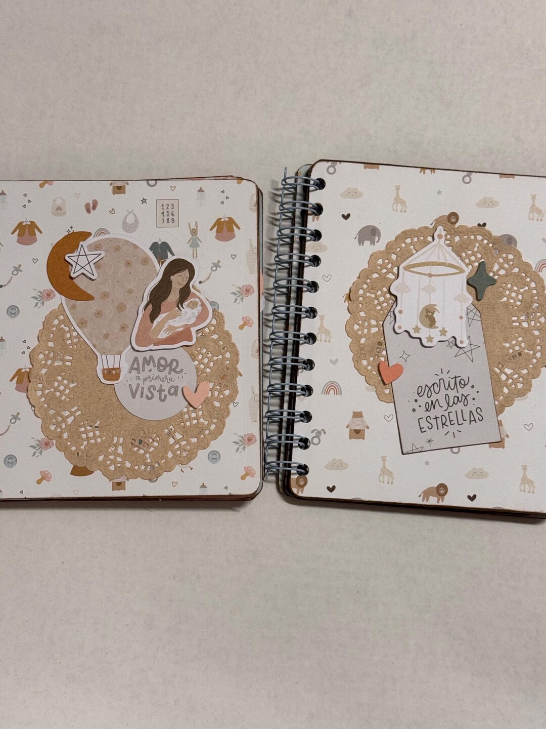 Spanish Baby Scrapbook Album Set: Mama & Me, 12 Month Photo Albums - Etsy