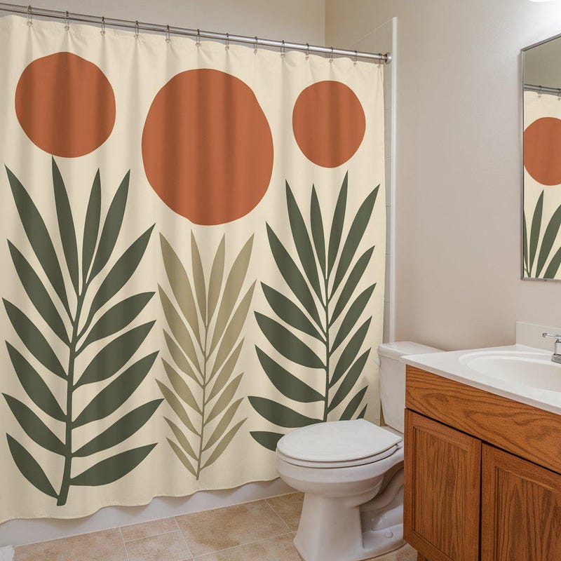 Rust Shower Curtain - Etsy