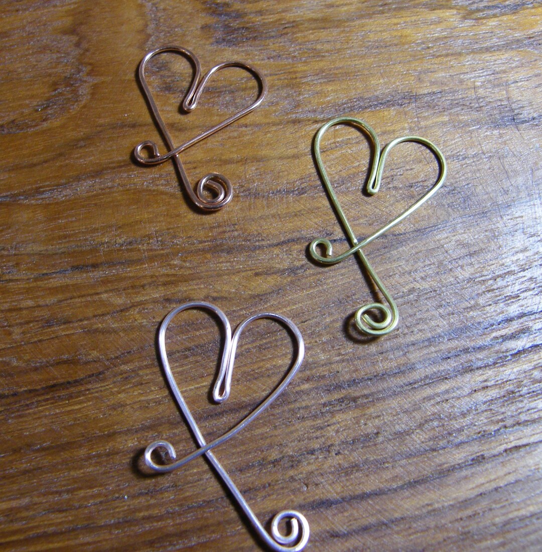 Wire Heart Book Marks - Etsy