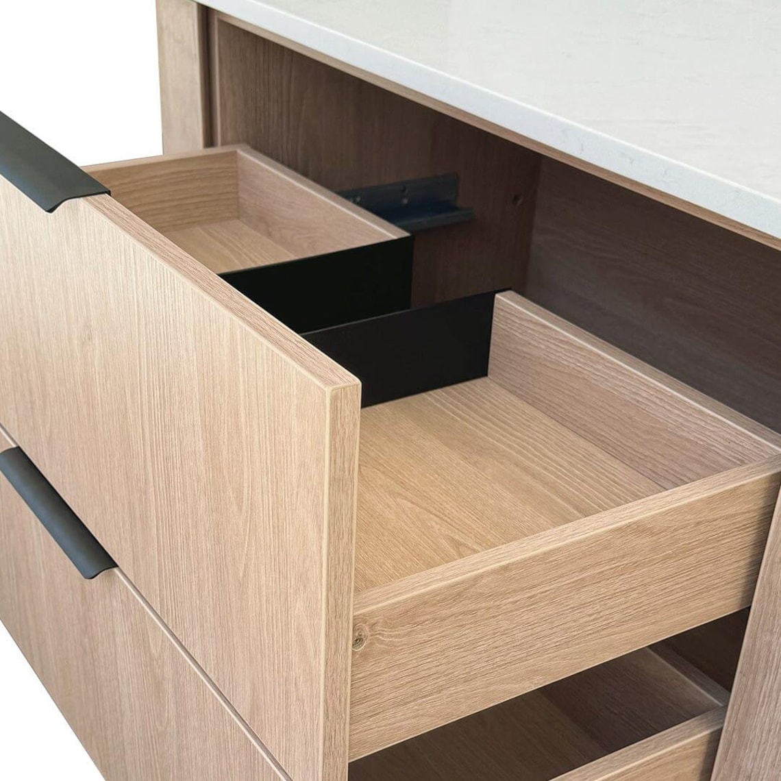 48" Curved Floating White Oak Vanity: Handmade Modern Bathroom Decor - Etsy