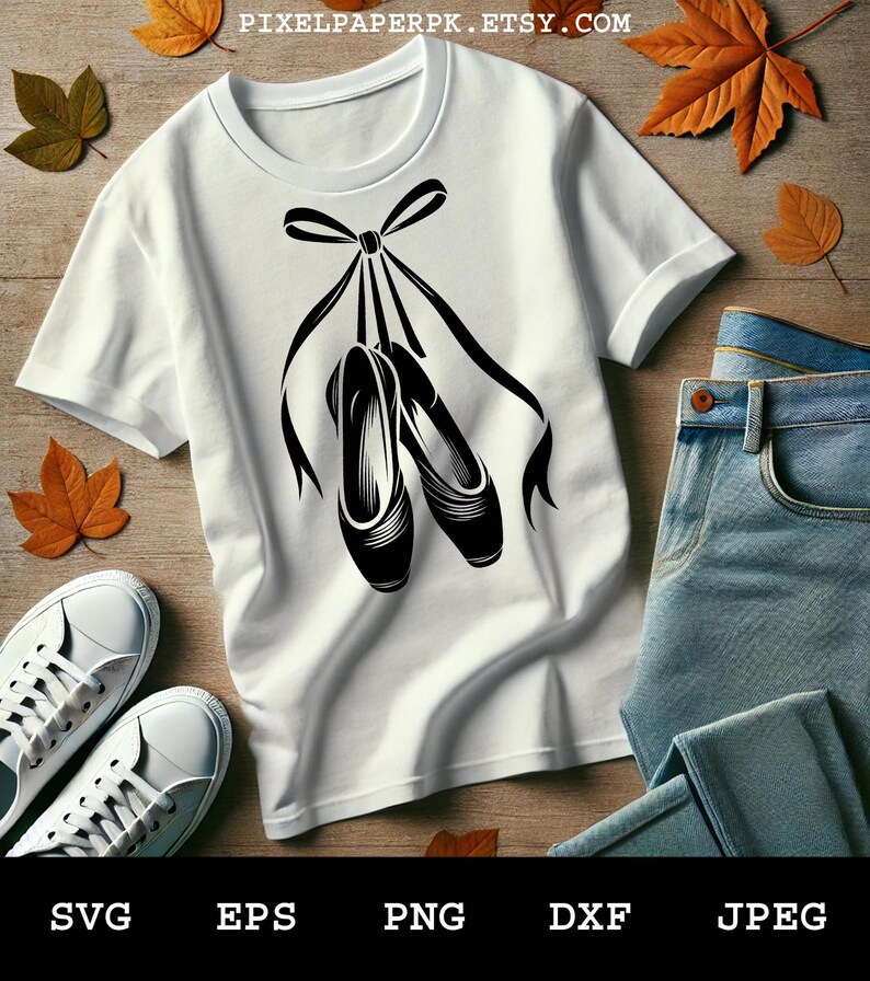 Ballet Shoes Svg, Eps, Png, Dxf, Jpeg Digital Download – Dance Clipart ...