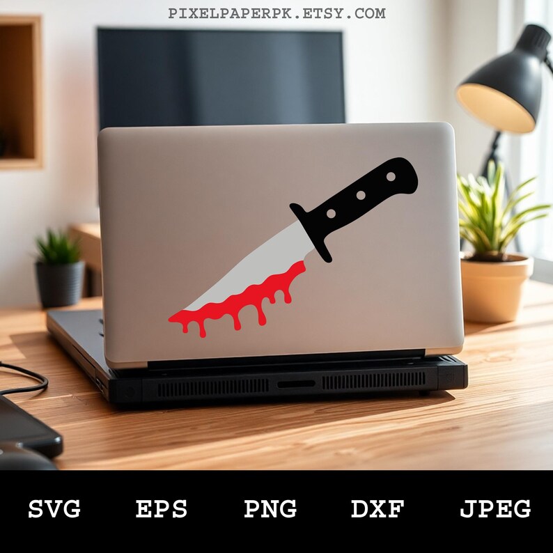 Bloody Knife Svg, Eps, Png, Dxf, Jpeg Digital Download – Horror Clipart ...