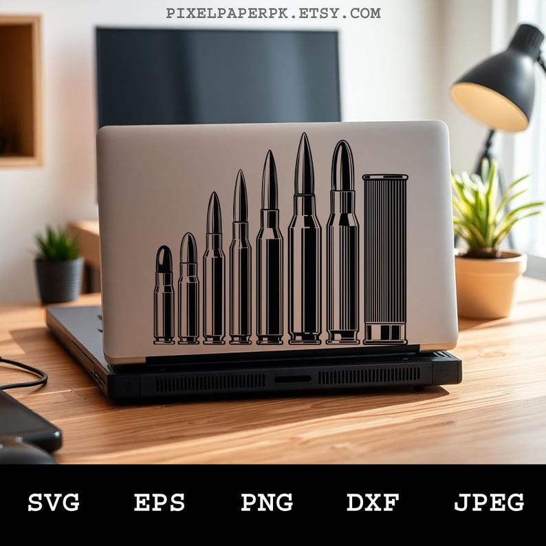 Bullets Ammo Svg, Eps, Png, Dxf, Jpeg Digital Download – Firearm ...