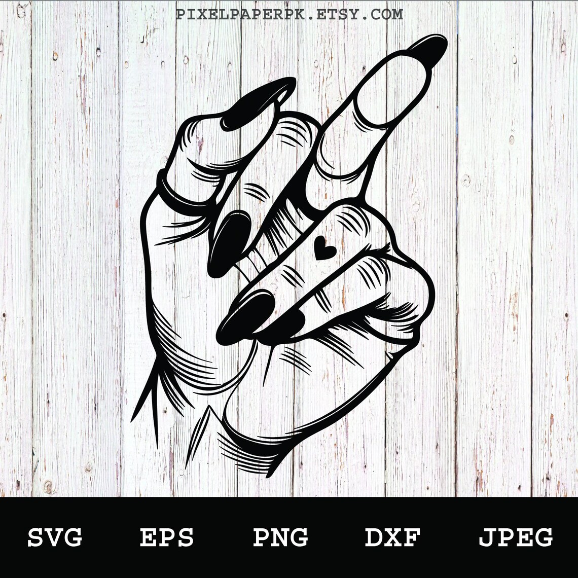 Lady Middle Finger Svg, Eps, Png, Dxf, Jpeg Digital Download – Sassy ...