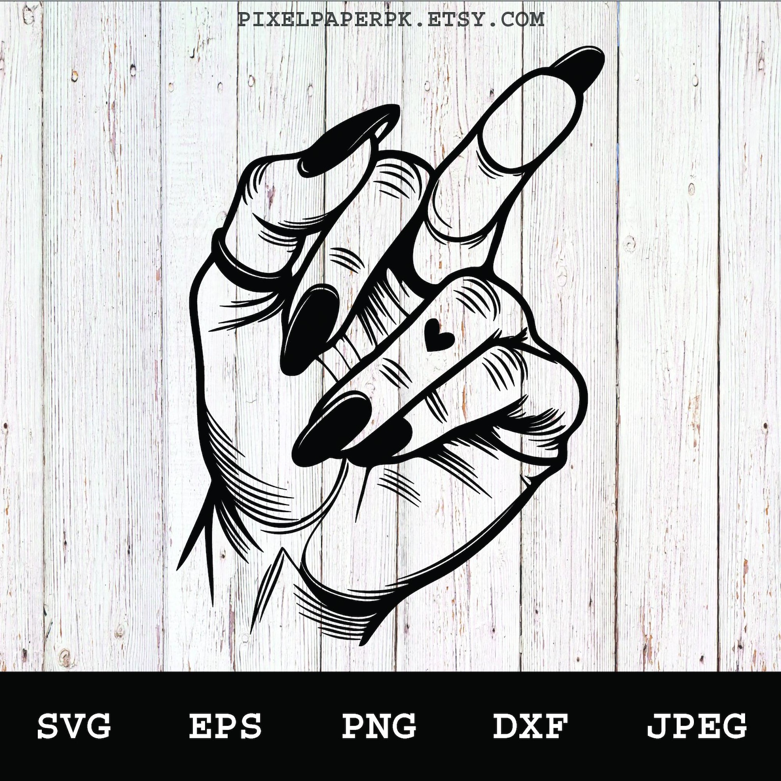 Lady Middle Finger Svg, Eps, Png, Dxf, Jpeg Digital Download – Sassy ...