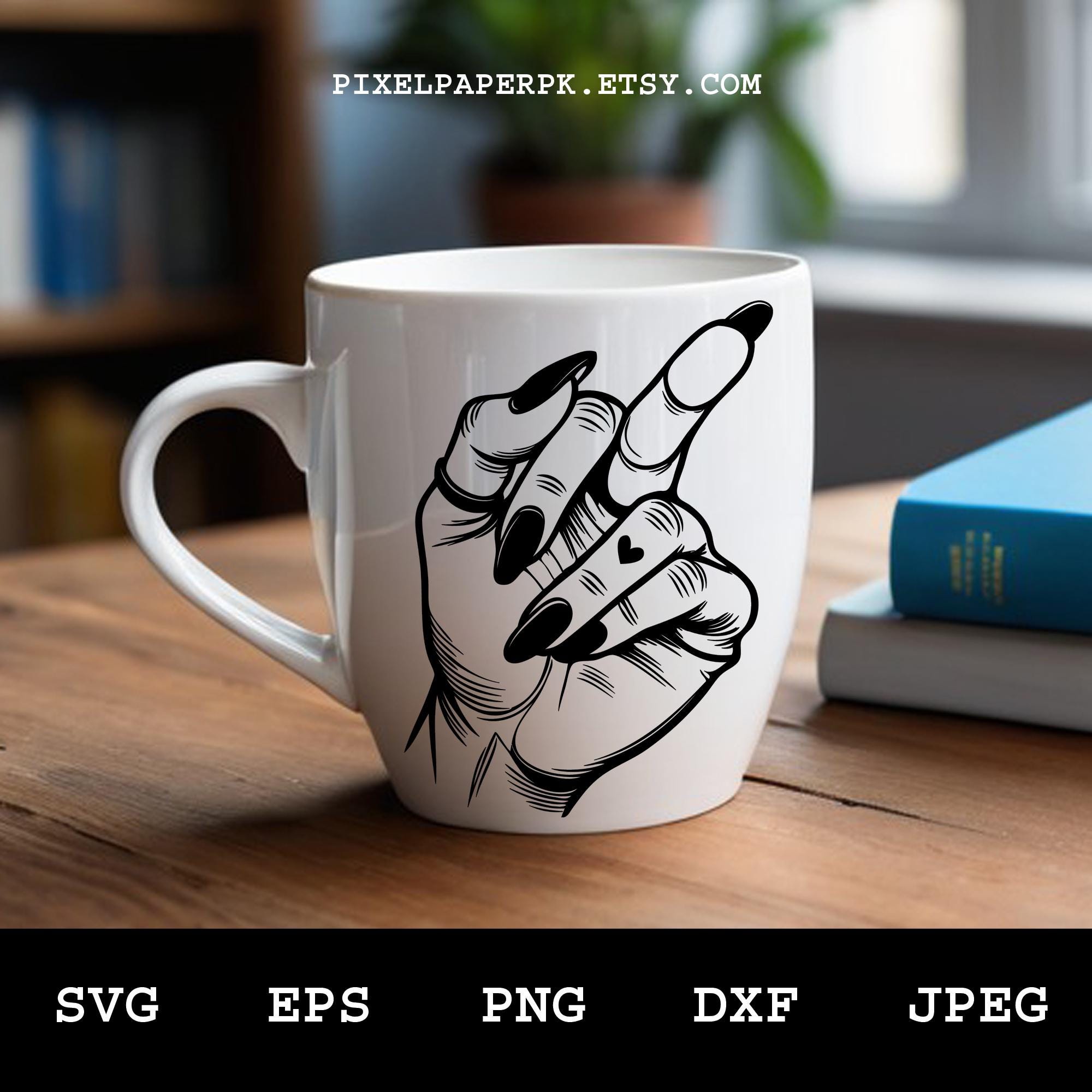 Lady Middle Finger Svg, Eps, Png, Dxf, Jpeg Digital Download – Sassy ...