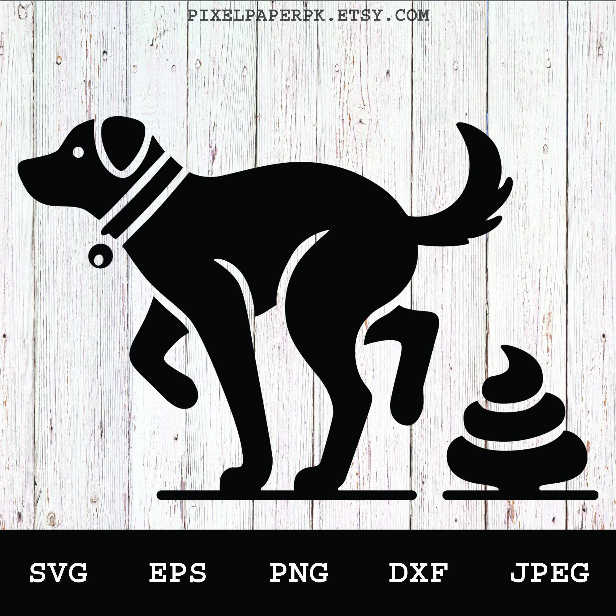 Pooping Dog Svg, Eps, Png, Dxf, Jpeg Digital Download – Funny Pet ...