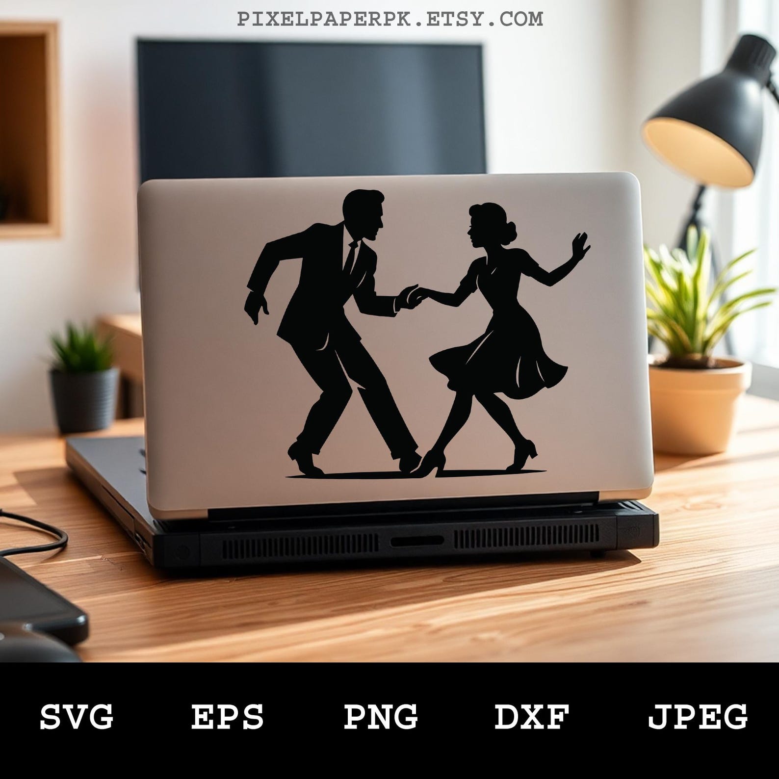 Retro Dance Couples Svg, Eps, Png, Dxf, Jpeg Digital Download – Vintage ...