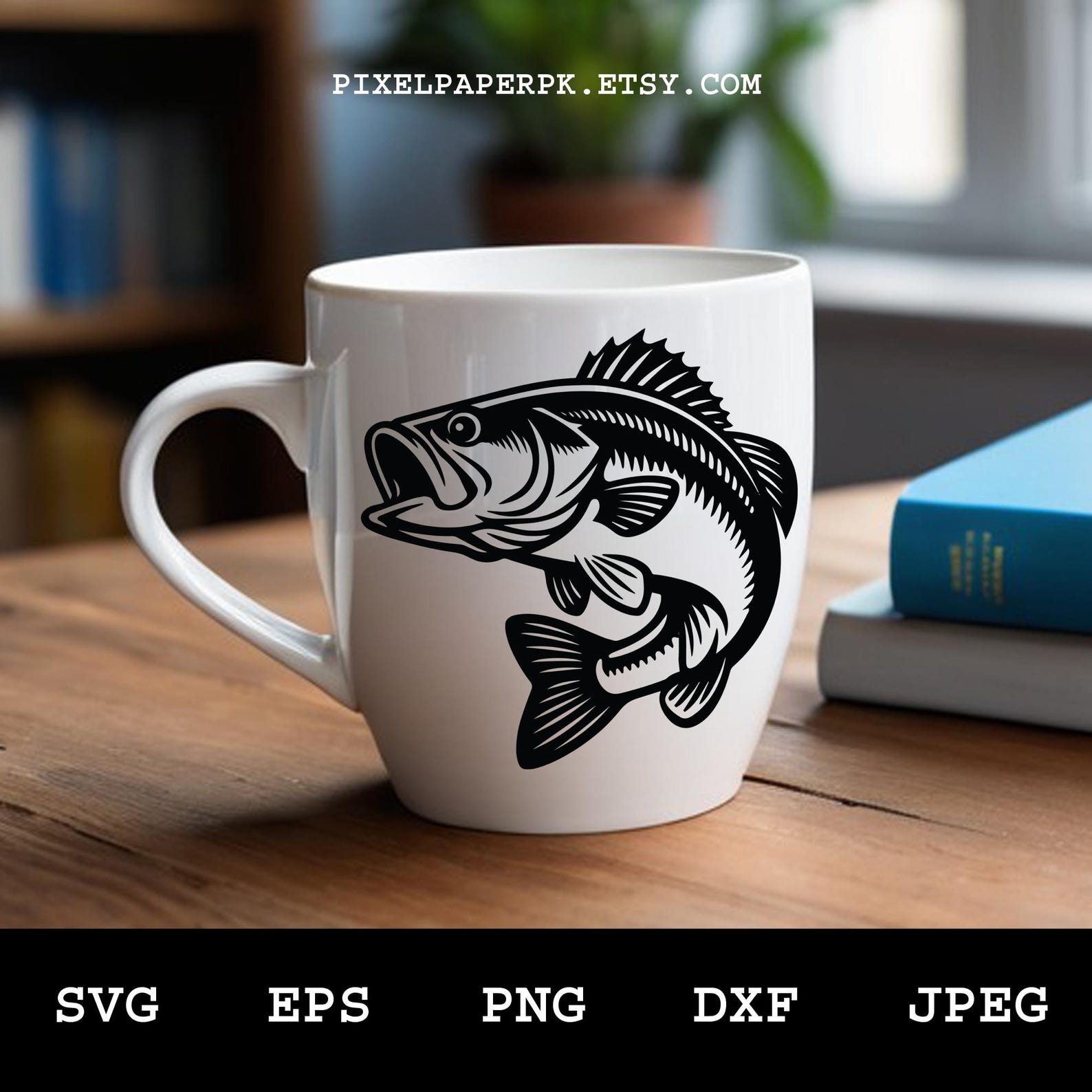 Walleye Fish Bundle of Three Svg, Eps, Png, Dxf, Jpeg Digital Download ...