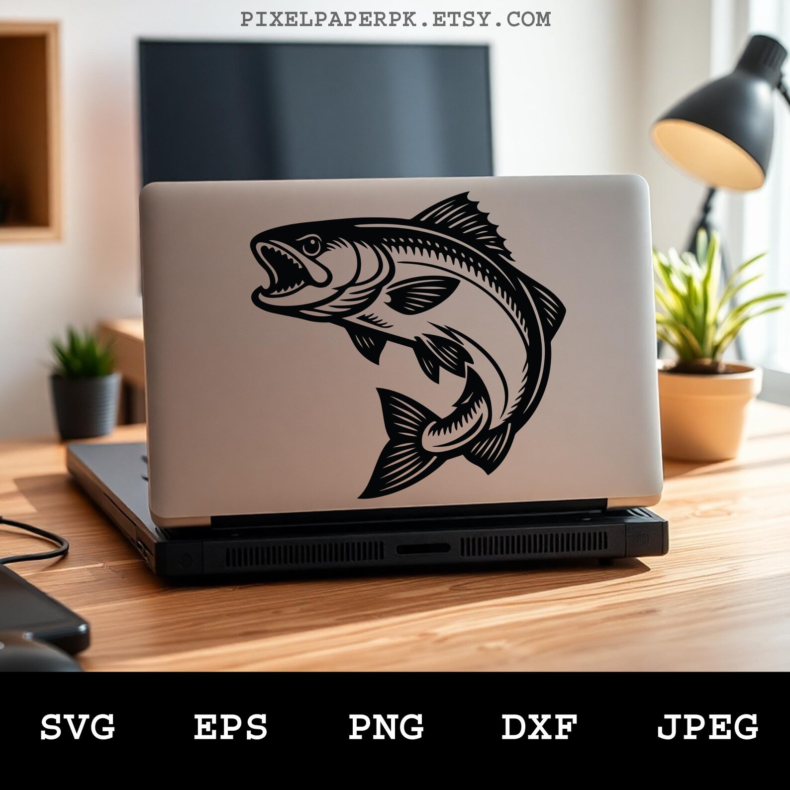 Walleye Fish Bundle of Three Svg, Eps, Png, Dxf, Jpeg Digital Download ...