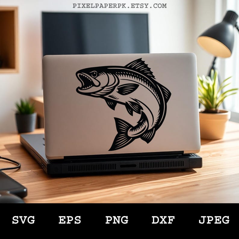 Walleye Fish Bundle of Three Svg, Eps, Png, Dxf, Jpeg Digital Download ...