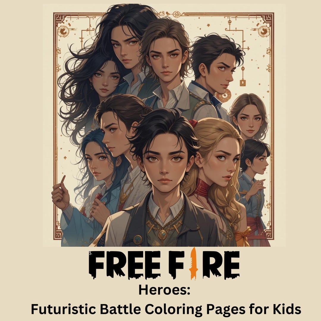 Free Fire Heroes: Futuristic Battle Coloring Pages for Kids – Printable ...