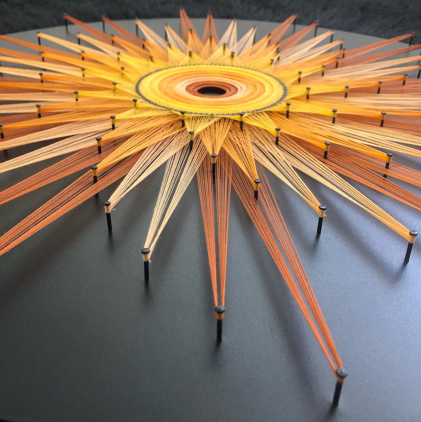 String Art Wall Hanging Painting Nail and Thread Art for Office and ...