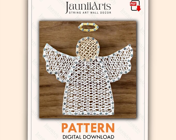 Digital Download-string Art Template- Angel - ***SVG, DXF, PDF - Zip ...