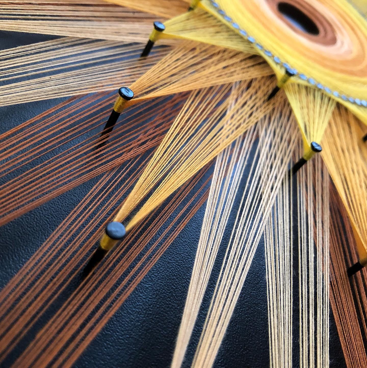 String Art Wall Hanging Painting Nail and Thread Art for Office and ...