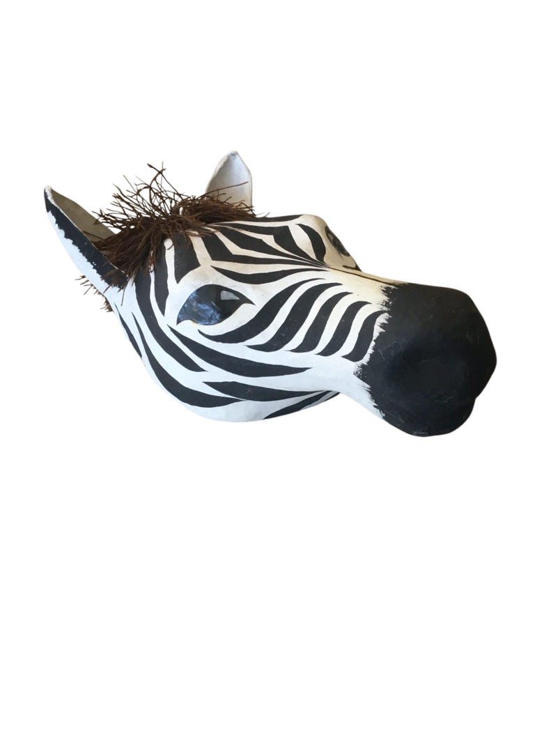 Paper Mache Zebra - Etsy