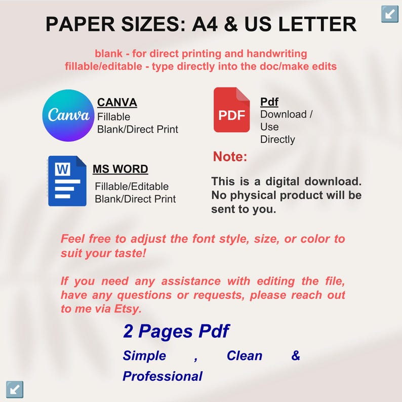 Personal Loan Agreement Template | Editable Loan Contract | Printable ...