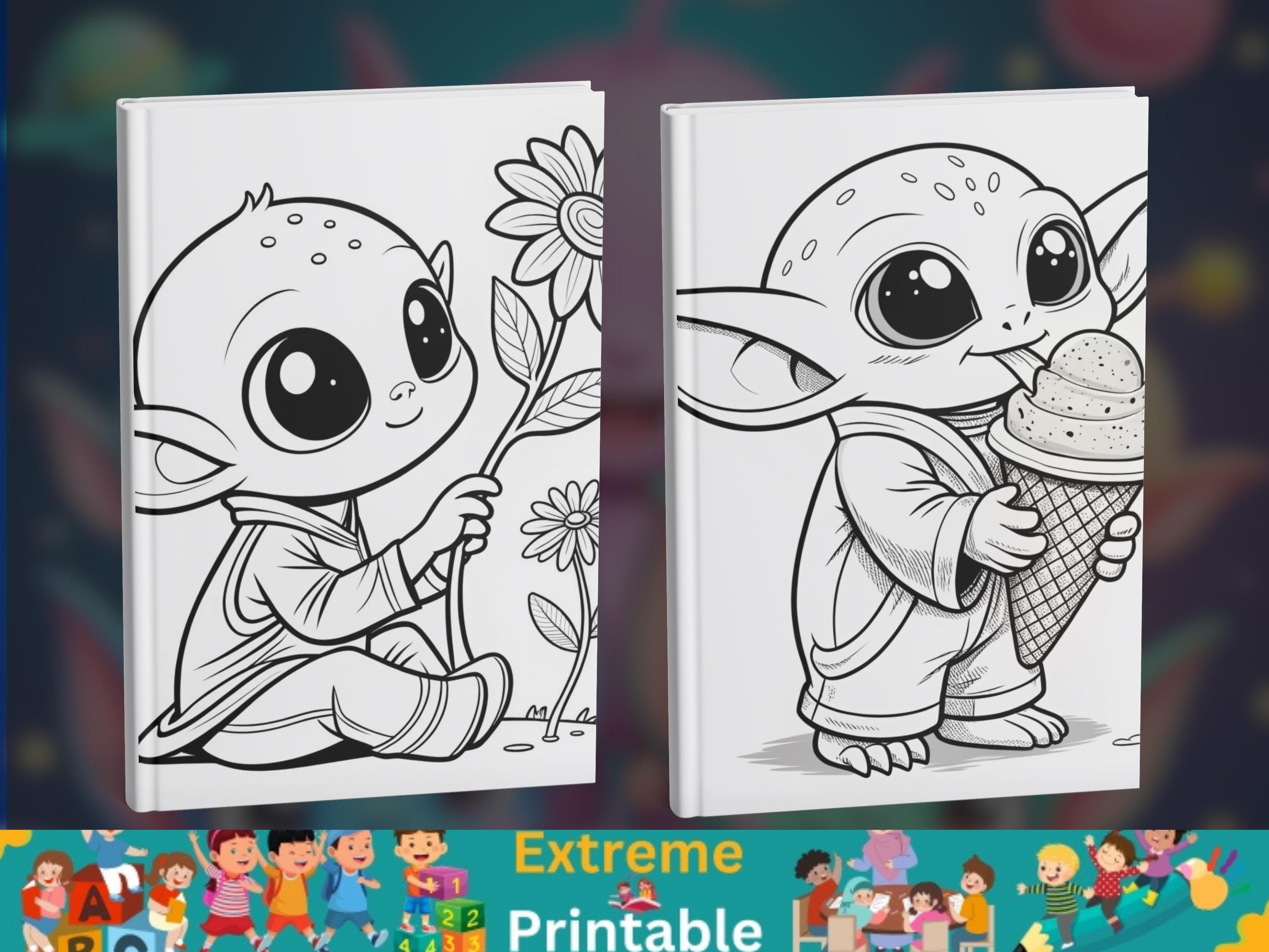 30+ Baby Alien Coloring Pages for Kids - Preschoolers, Tracing ...
