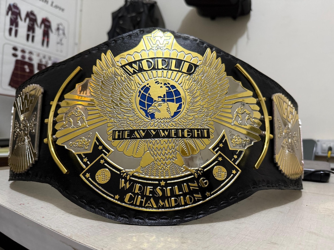Custom Winged Eagle World Heavyweight Championship Belt - Handmade ...