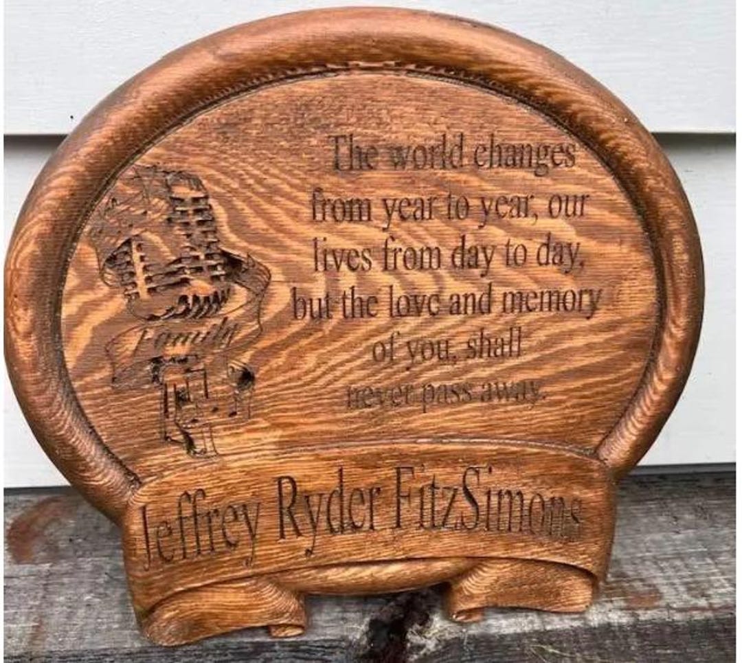 Remembrance Personalized Custom Wooden Keepsake Plaque Any Occasion ...