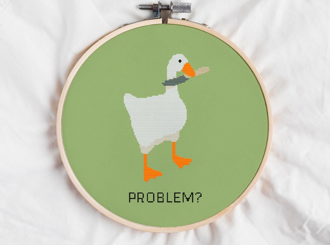 Funny Goose Cross Stitch Pattern: Evil Goose Problem (PDF Download) - Etsy