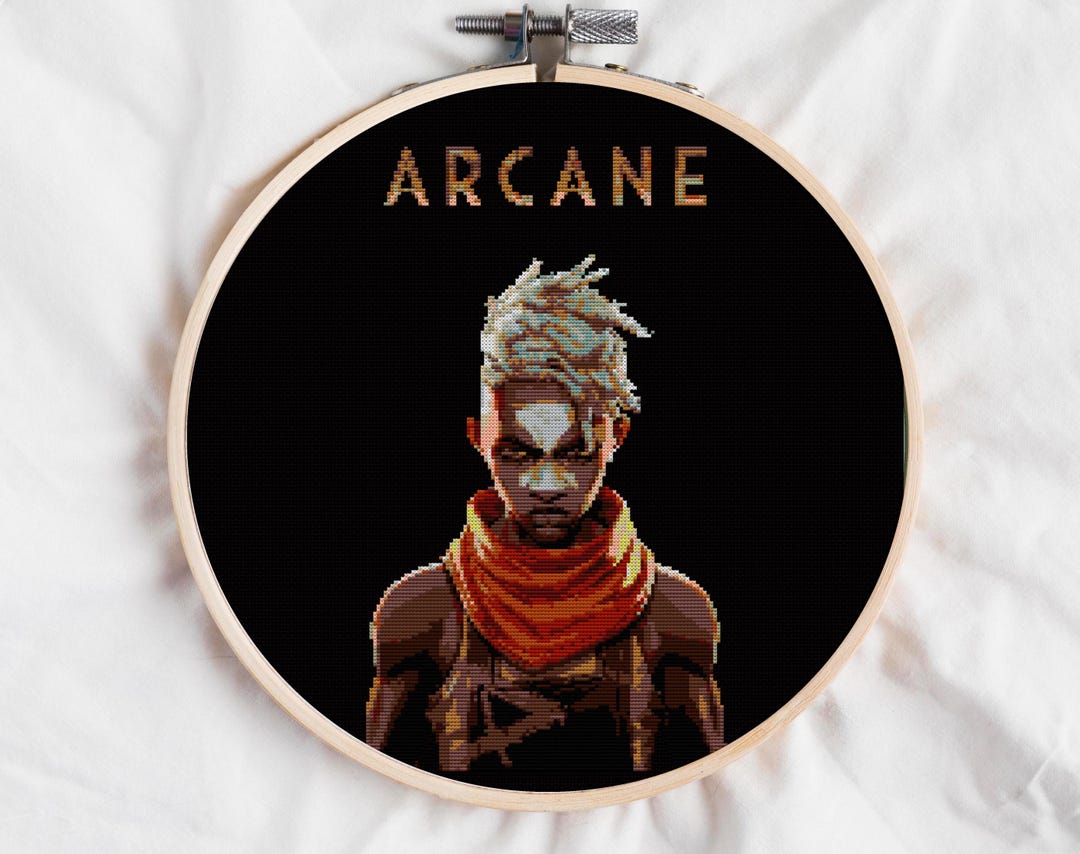Ekko Arcane Cross Stitch Pattern, League of Legends Vi, Jinx, Caitlyn ...