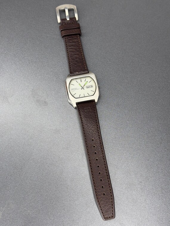 vintage seiko 5 automatic 6349-549a tv day/date 21 je… - Gem