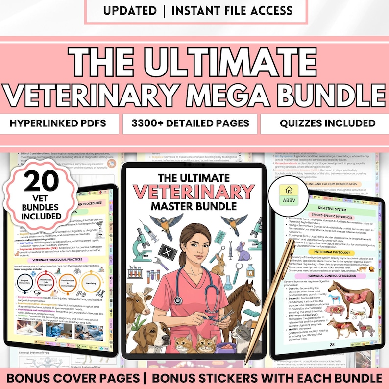 Veterinary Study Notes | Vet Student PDF | Ultimate Veterinary Mega ...
