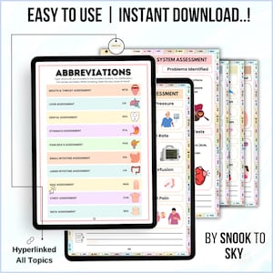 Health Assessment Nursing Bundle, Health Assessment Guide, Nursing ...