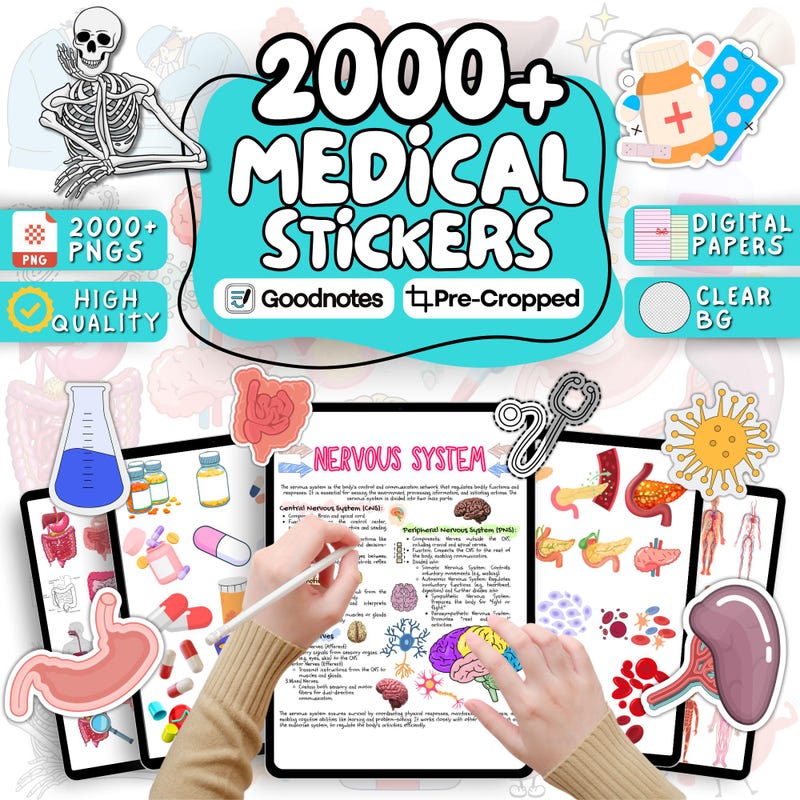 Medical Stickers - Etsy